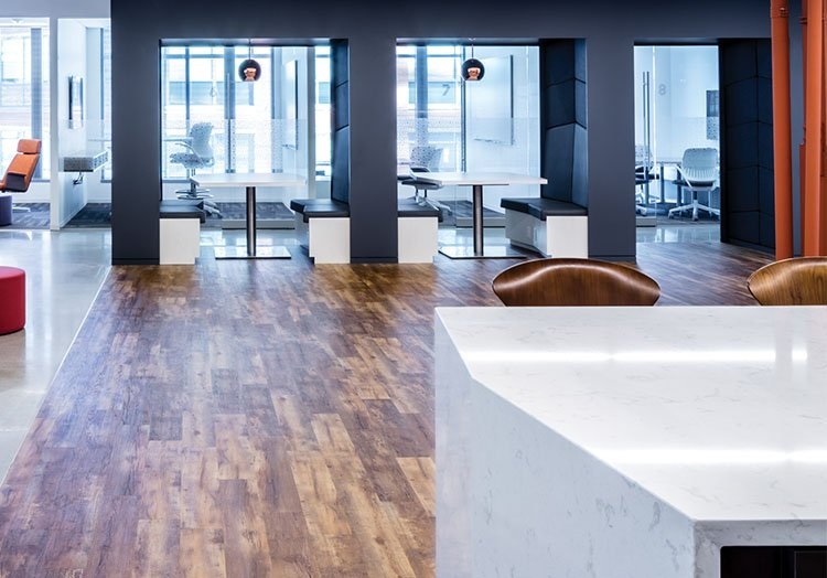 Office vinyl flooring for a professional décor - Dutko Worldwide